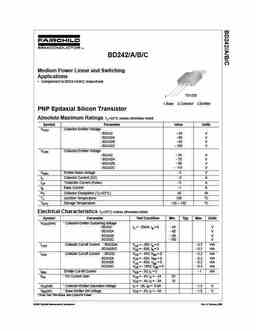 bd242b PDF datasheet. ALL TRANSISTORS DATASHEET. POWER MOSFET, IGBT, IC ...