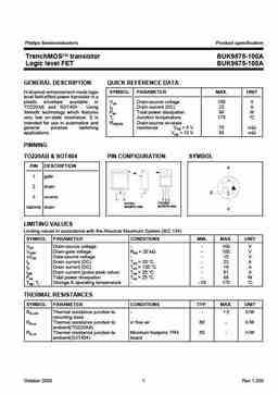 buk9575_9675-100a_2 PDF datasheet. ALL TRANSISTORS DATASHEET. POWER ...