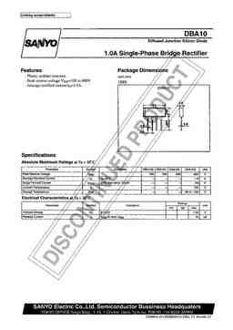 dba10 PDF datasheet. ALL TRANSISTORS DATASHEET. POWER MOSFET, IGBT, IC ...