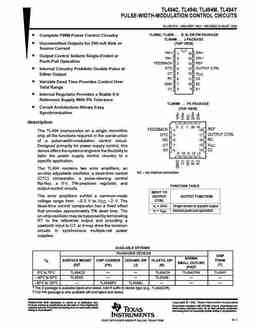 tl494cn PDF datasheet. ALL TRANSISTORS DATASHEET. POWER MOSFET, IGBT, IC, TRIACS DATABASE ...