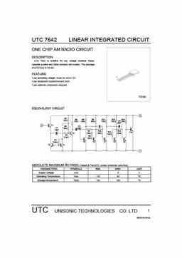 utc7642 PDF datasheet. ALL TRANSISTORS DATASHEET. POWER MOSFET, IGBT ...